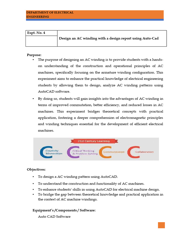 AC Winding Design Using AutoCAD | PDF | Machines | Electromagnetism