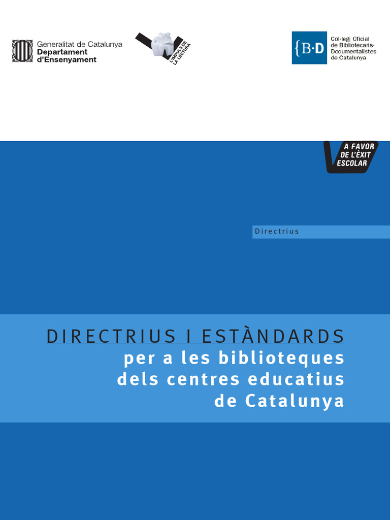Lectura Complementària 2_Directrius i estàndarts per a les biblioteques de centres | PDF