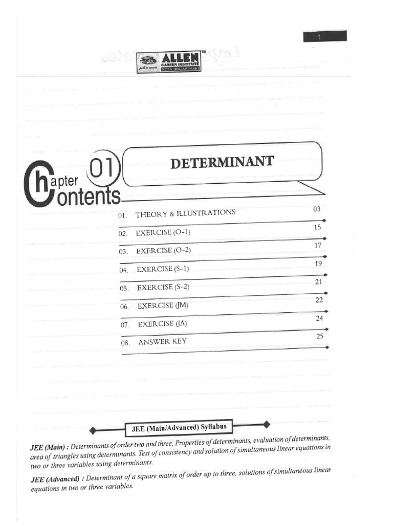 Determinant | PDF