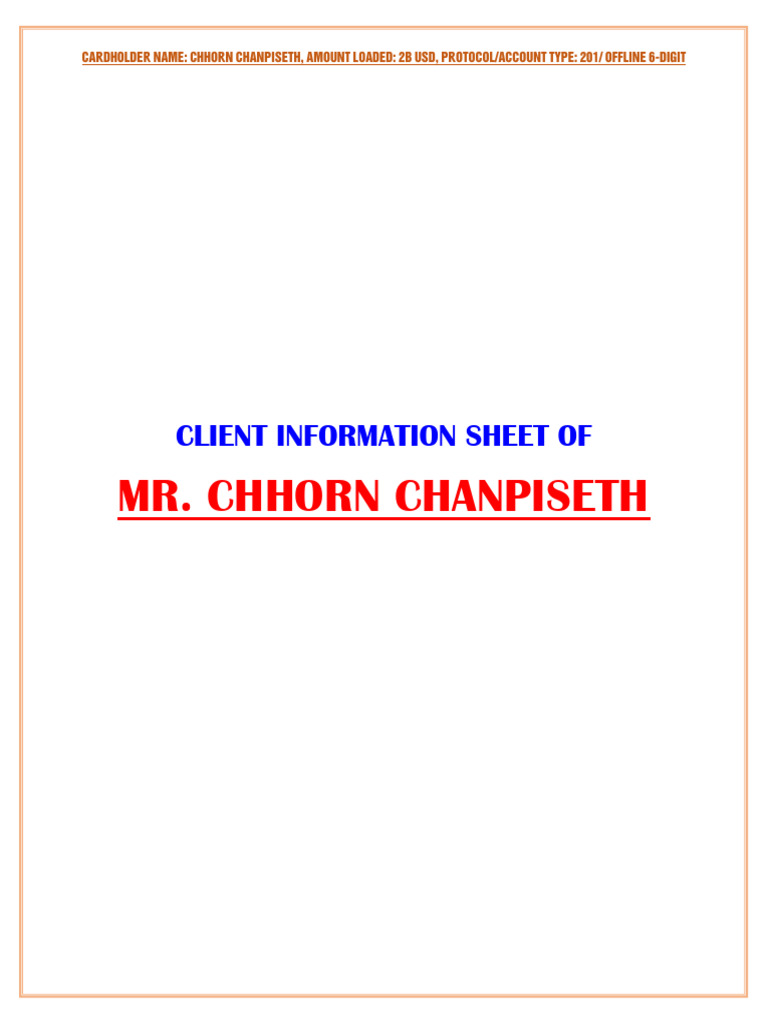 Chhorn Chanpiseth-2busd-Cis | PDF