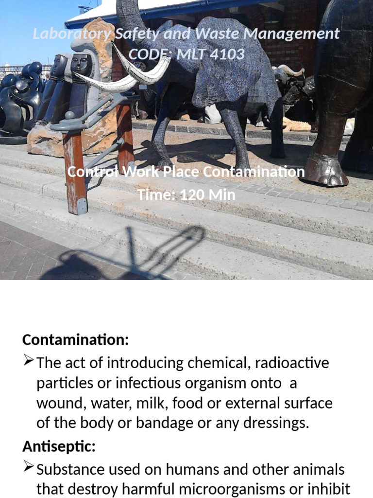 1control Work Place Contamination | PDF | Hand Washing | Disinfectant