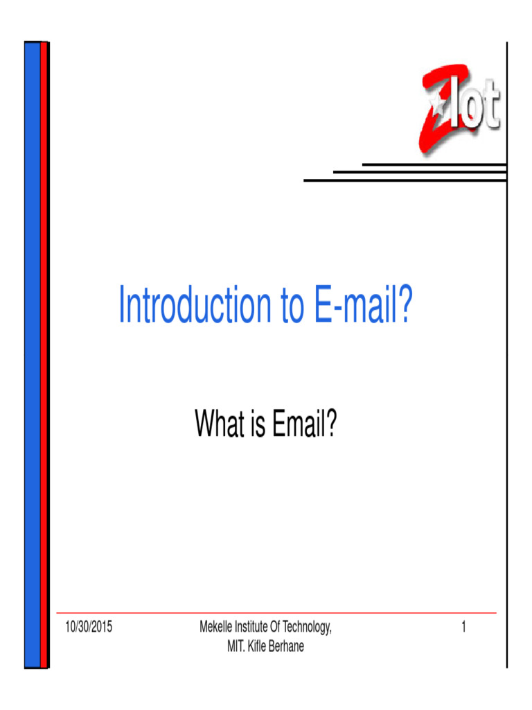 Introduction To Email (Compatibility Mode) | PDF | World Wide Web ...