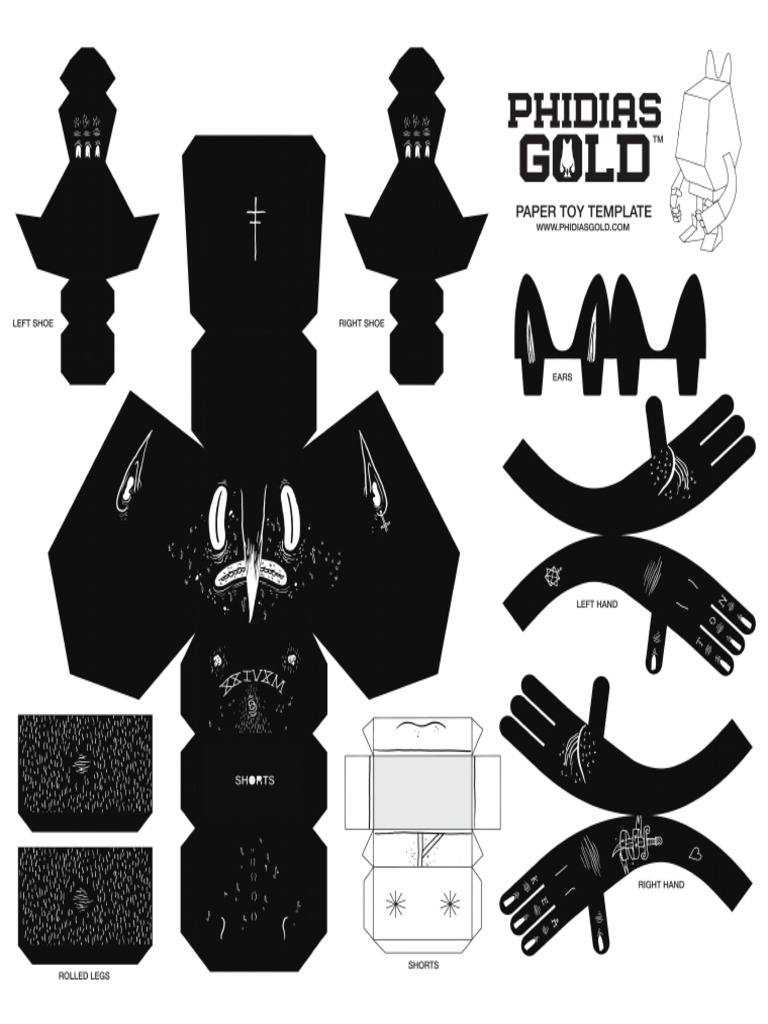 Blog Paper Toy Papertoy Phidias Gold Keaton Henson Template | PDF