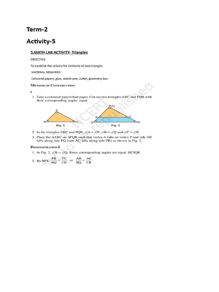 Gr-10-Math Lab Activities-Term-2 (2) | PDF | Circle | Cartesian ...
