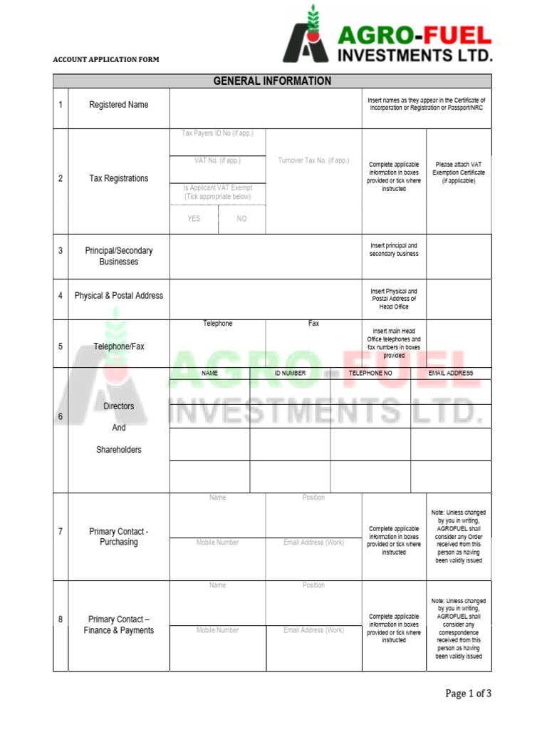 Kyc Agrofuel | PDF | Value Added Tax | Business