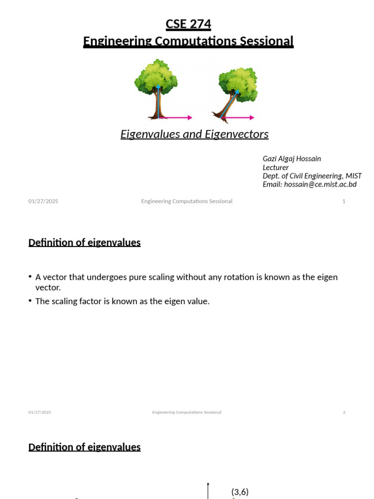 Eigen Value & Eigen Vectors | PDF | Eigenvalues And Eigenvectors | Physics