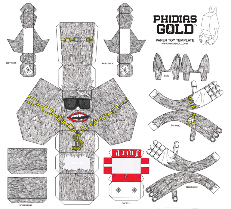 Blog_Paper_Toy_papertoy_Phidias_Gold_Pat_Falco_template | PDF