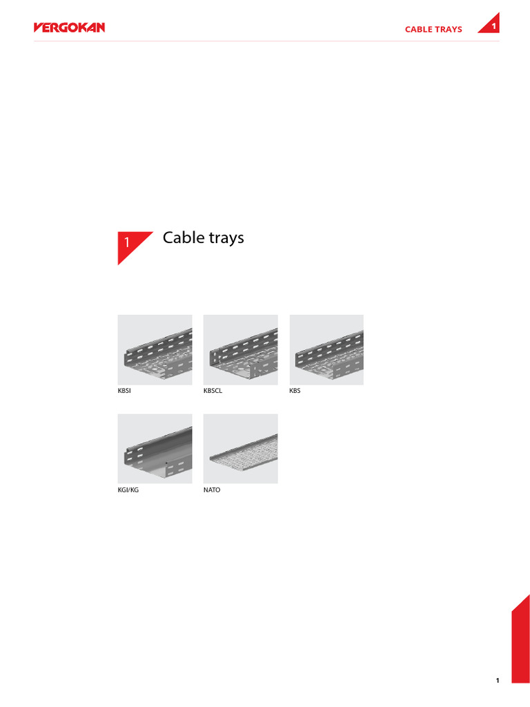 Catalogue - EN - H1 - Cable Trays | PDF