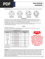 Taper Lock Bush Dimensions. | PDF | Screw | Mechanical Engineering