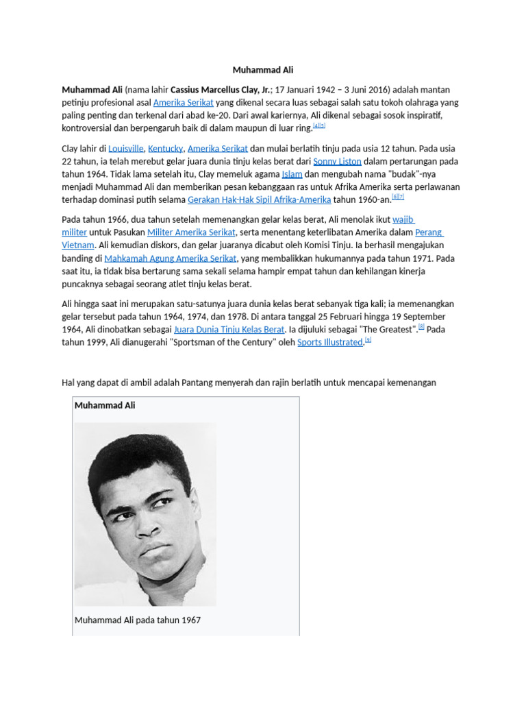 Muhammad Ali | PDF