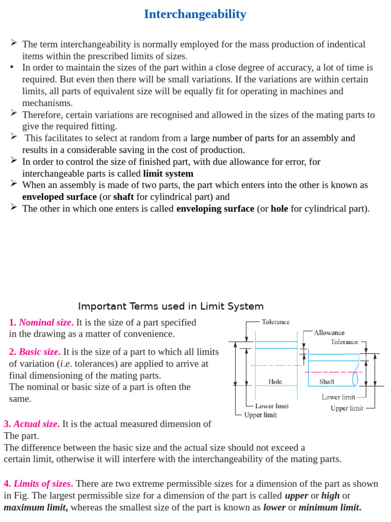 Limit &Fit | PDF | Engineering Tolerance