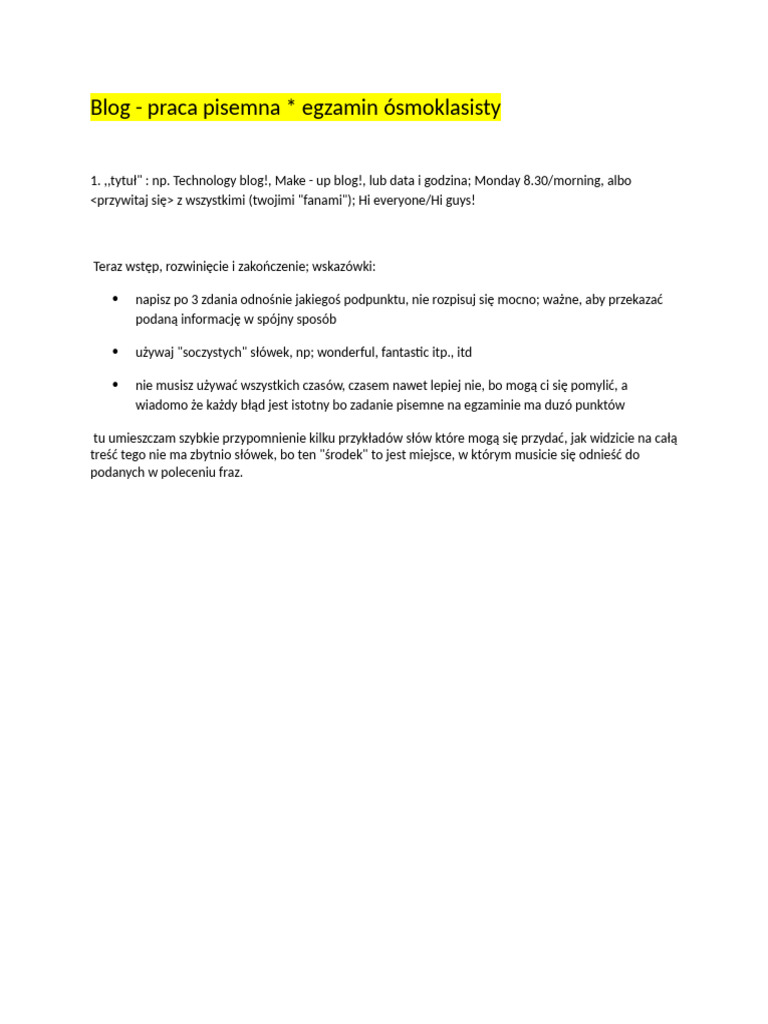 Dormy Pisemne Blog Chyba Git Jest | PDF