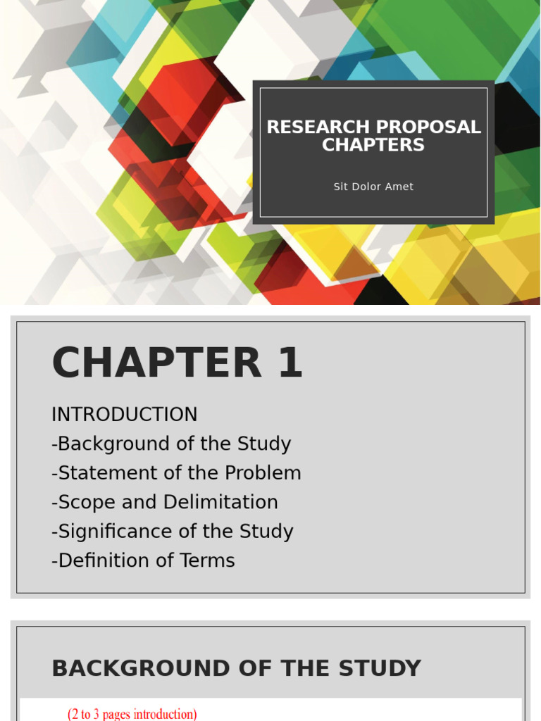 Research Chapters 1 3 | PDF