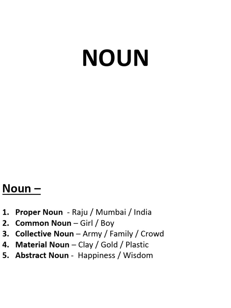 NOUN PDF | PDF | Noun | Plural