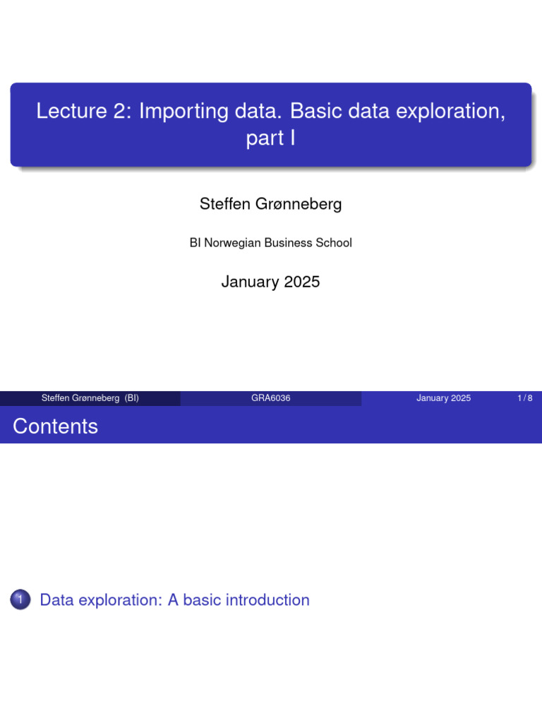 Lecture 2 | PDF | Categorical Variable | Histogram
