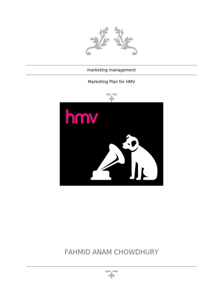 Marketing Management, HMV, Importance of Marketing Plan | PDF | Swot Analysis | Marketing