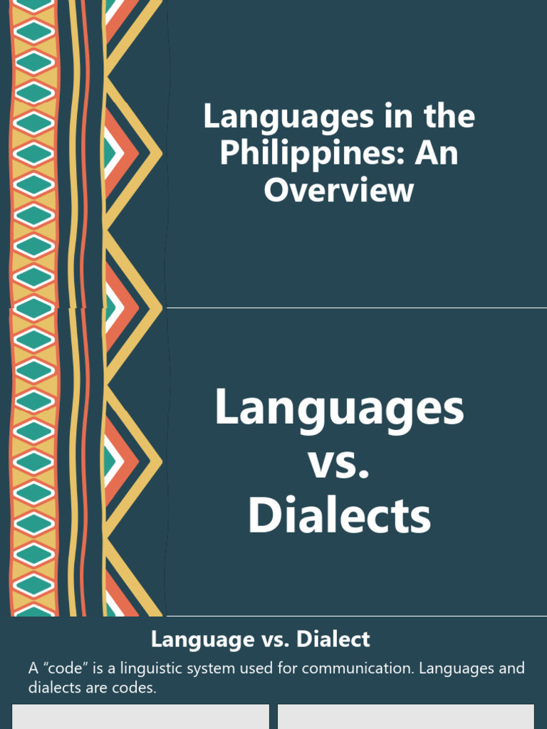 Linguistic Diversity in the Philippines | PDF | Tagalog Language ...
