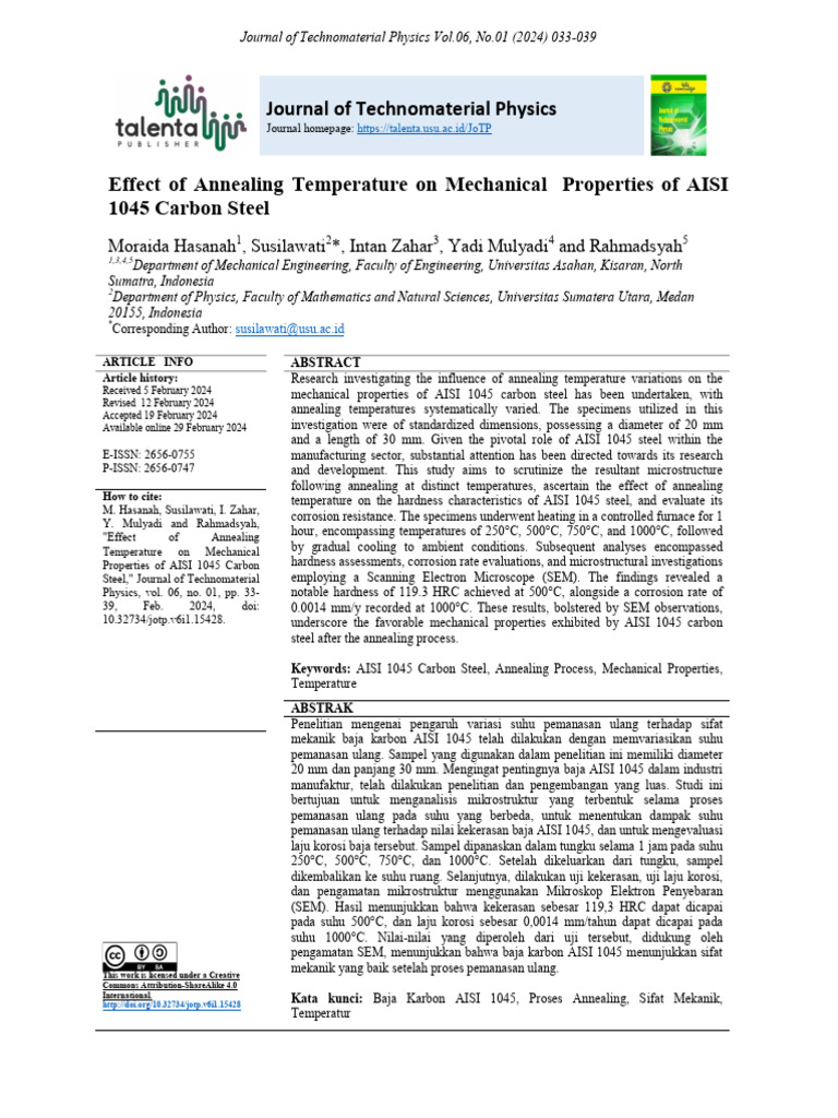 15428-Article Text-65110-1-10-20240917 | PDF | Heat Treating | Steel