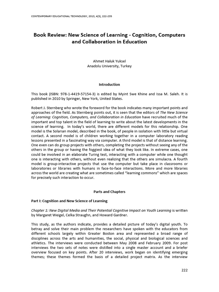 Book Review: New Science of Learning | PDF | Educational Technology ...