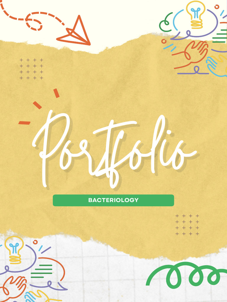 Yellow White Playful Aesthetic Portfolio Cover A4 Document | PDF