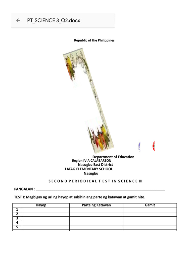 PT_SCIENCE 3_Q2.docx | PDF