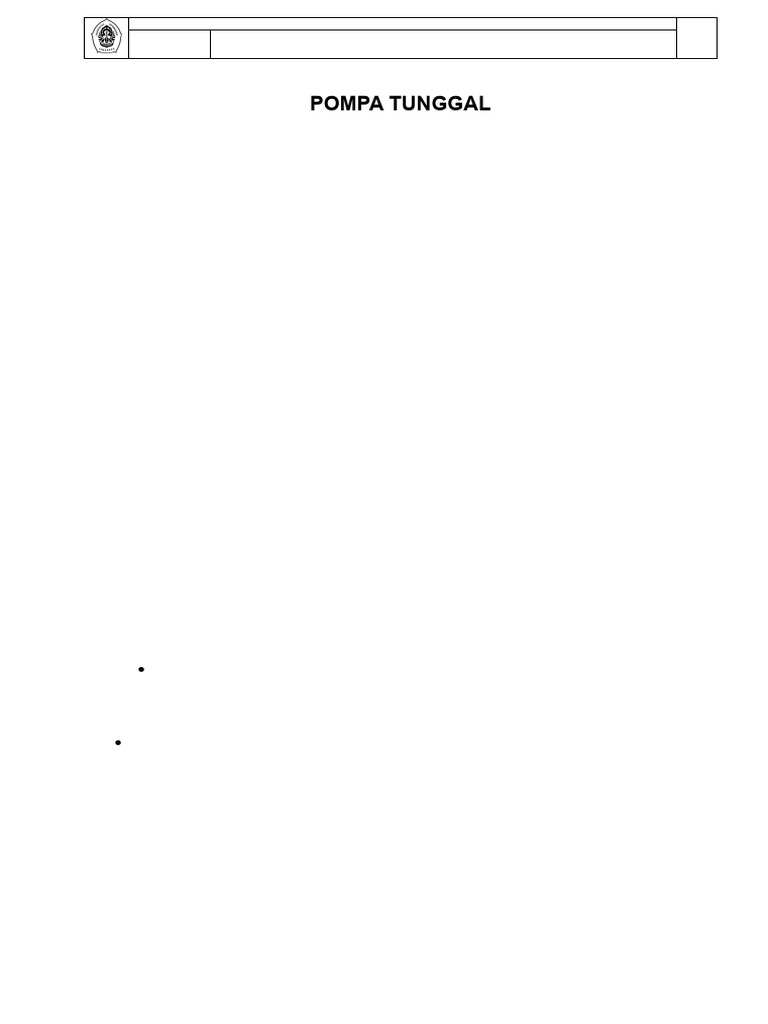 1 Modul Praktikum Pompa | PDF