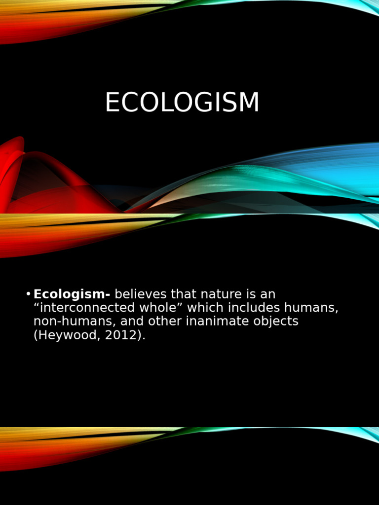 Ecologism 1 081554 | PDF