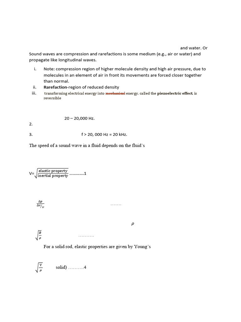unit 4 -sound | PDF | Sound | Decibel