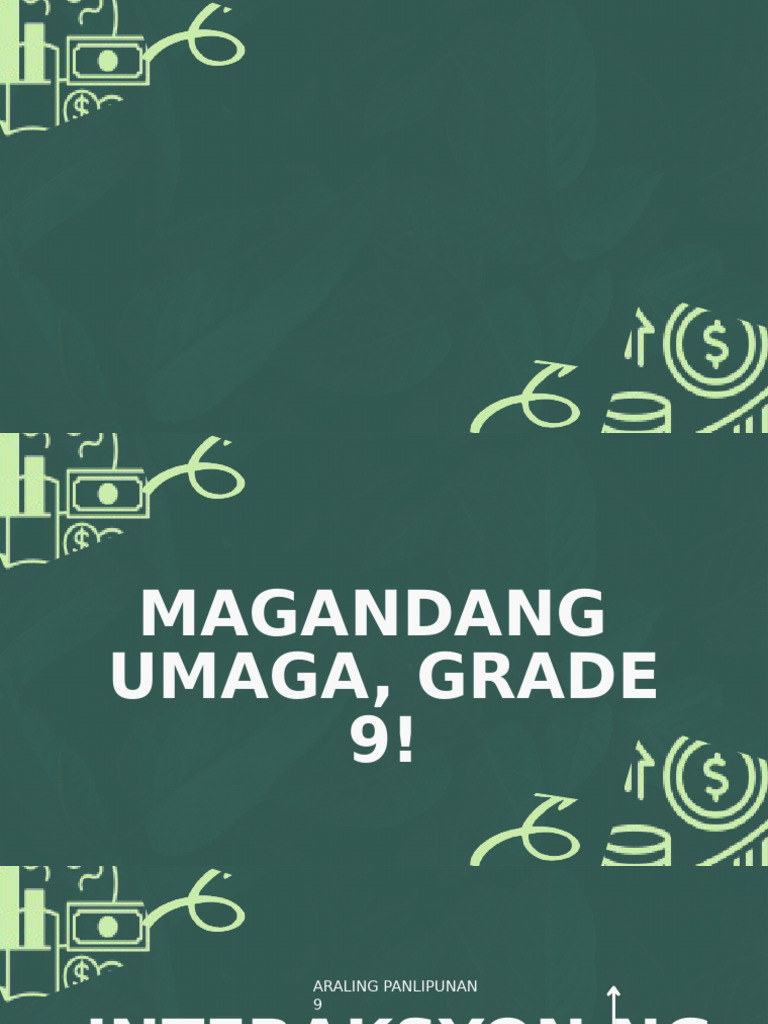 Interaksyon NG Demand | PDF