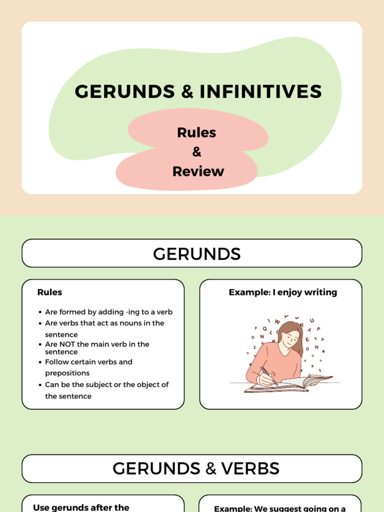 Understanding Gerunds and Infinitives | PDF | Verb | Linguistics