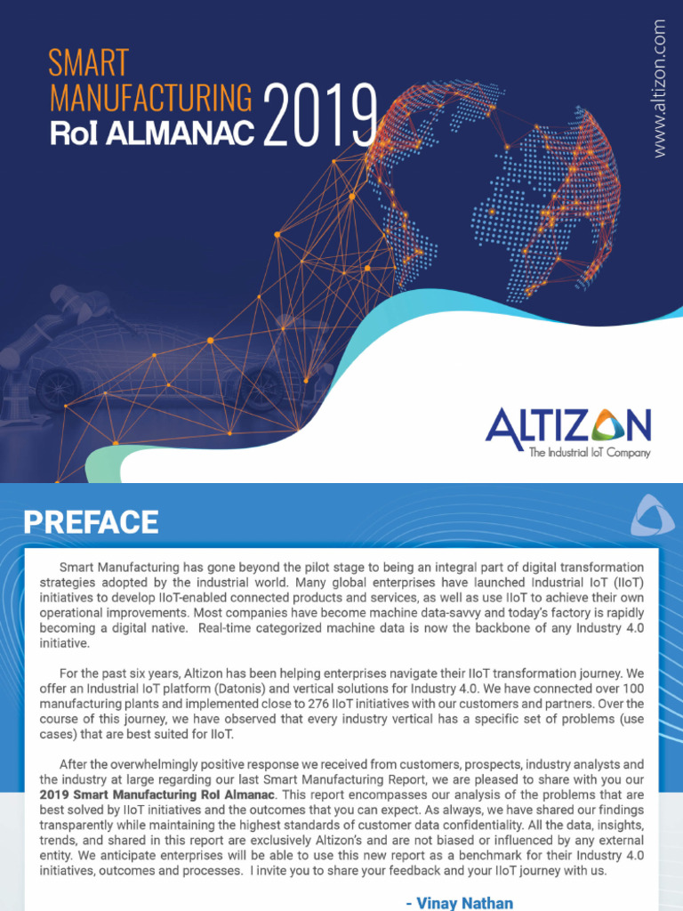 Altizon Systems Smart Manufacturing Report 2019 | PDF