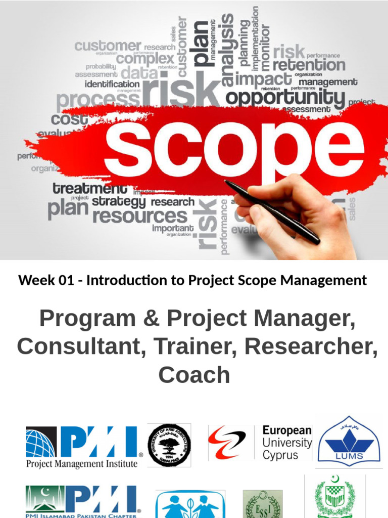 Scope Management Lecture 1 | PDF | Project Management Professional ...