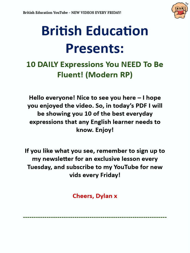 10 Everyday Expressions (PDF) (1) | PDF