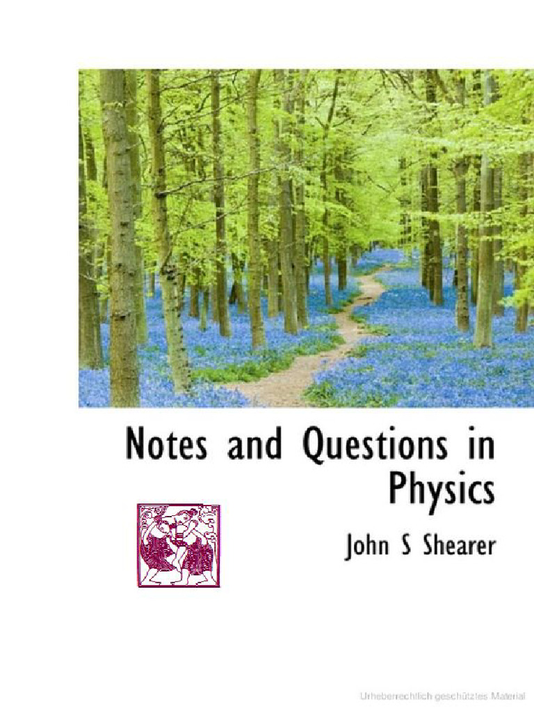 Notes and Questions in Physics | PDF