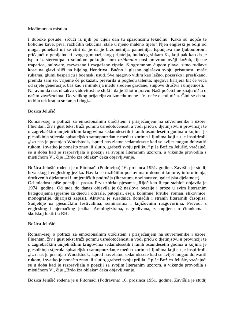 Teska Ljeta Roman | PDF