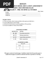 Grade 8 Pre Technical Studies | PDF | Learning | Computer Programming