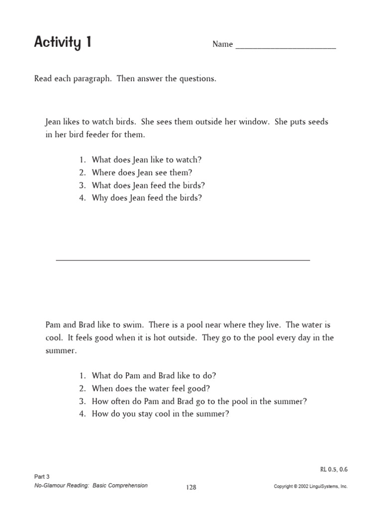 WH Questions Short Stories | PDF | Penguin