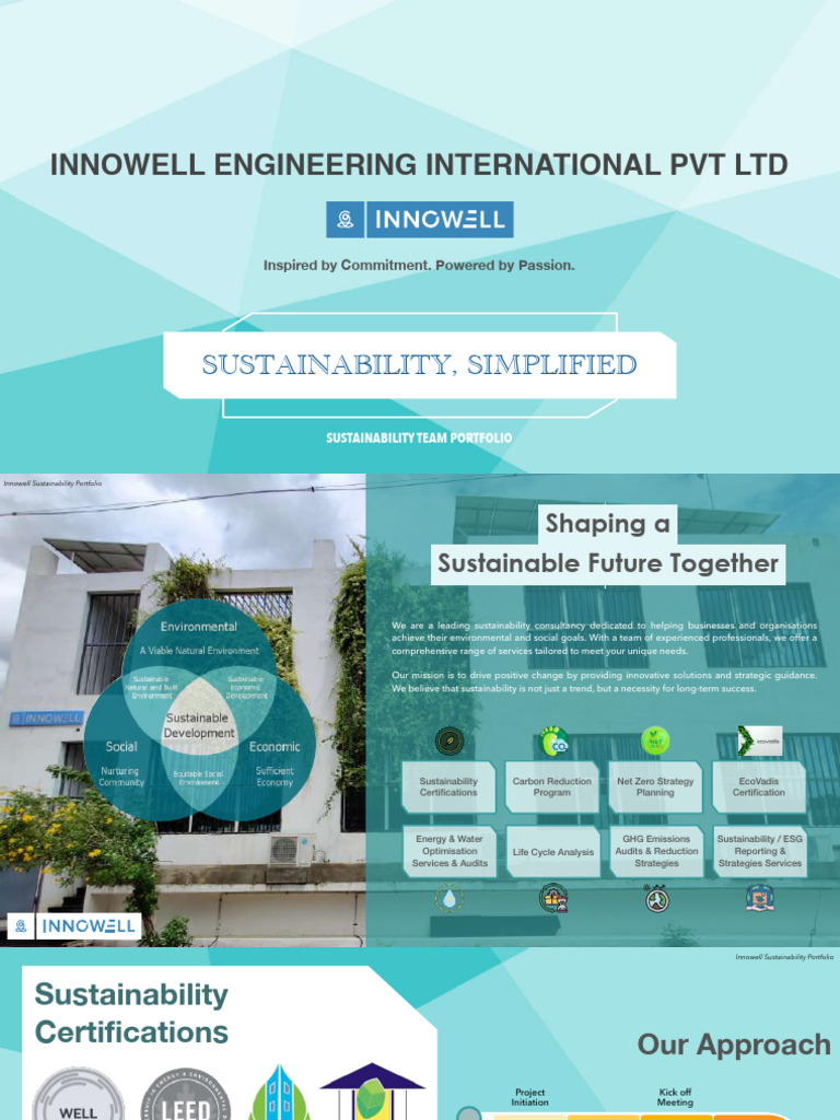 Innowell - Sustainability Profile | PDF | Life Cycle Assessment ...