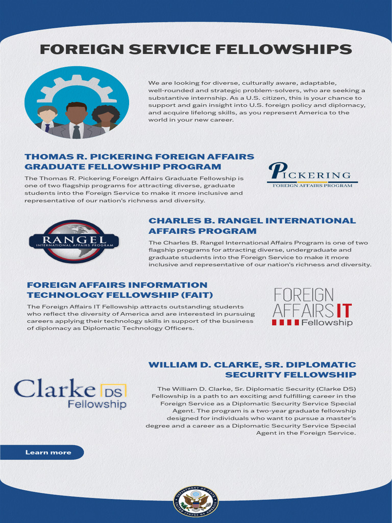 Foreign Service Fellowships Overview - 20240717 | PDF | International Security | International ...