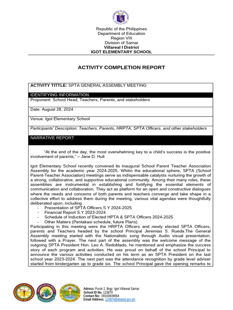 ACR Assembly Meeting | PDF