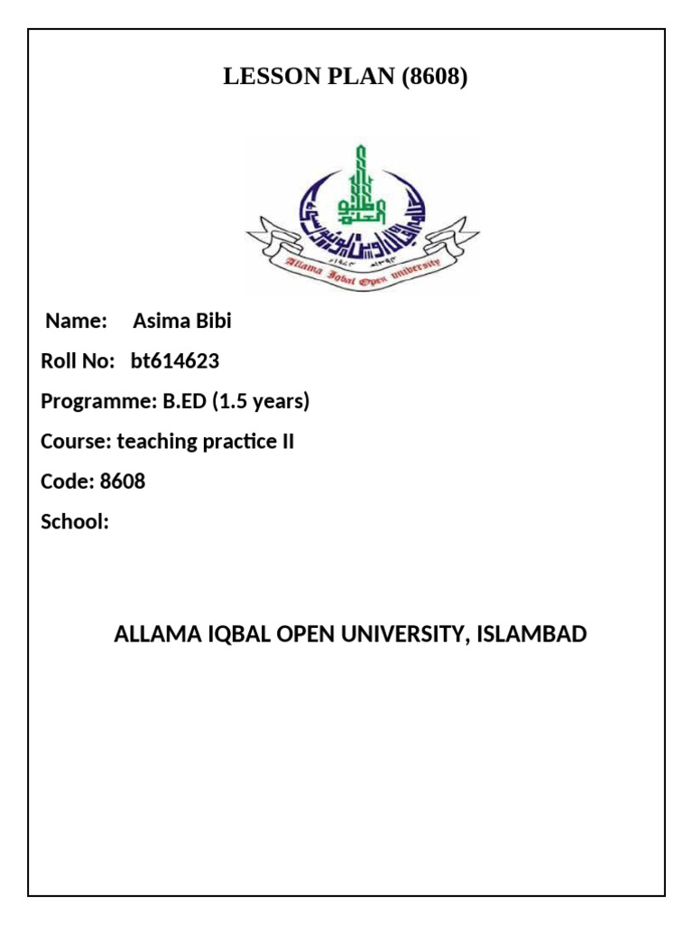 Urdu Lesson Plan on Nouns | PDF | Adjective | Noun