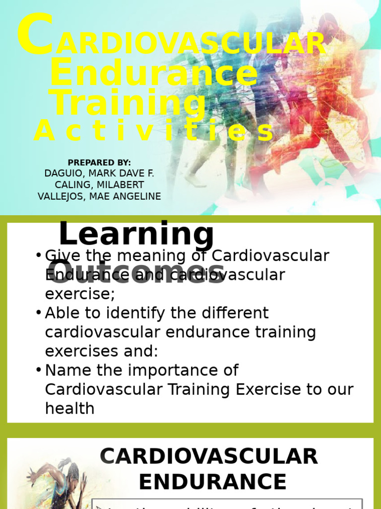 C3-5_Cardiovascular Endurance Training Exercise | PDF