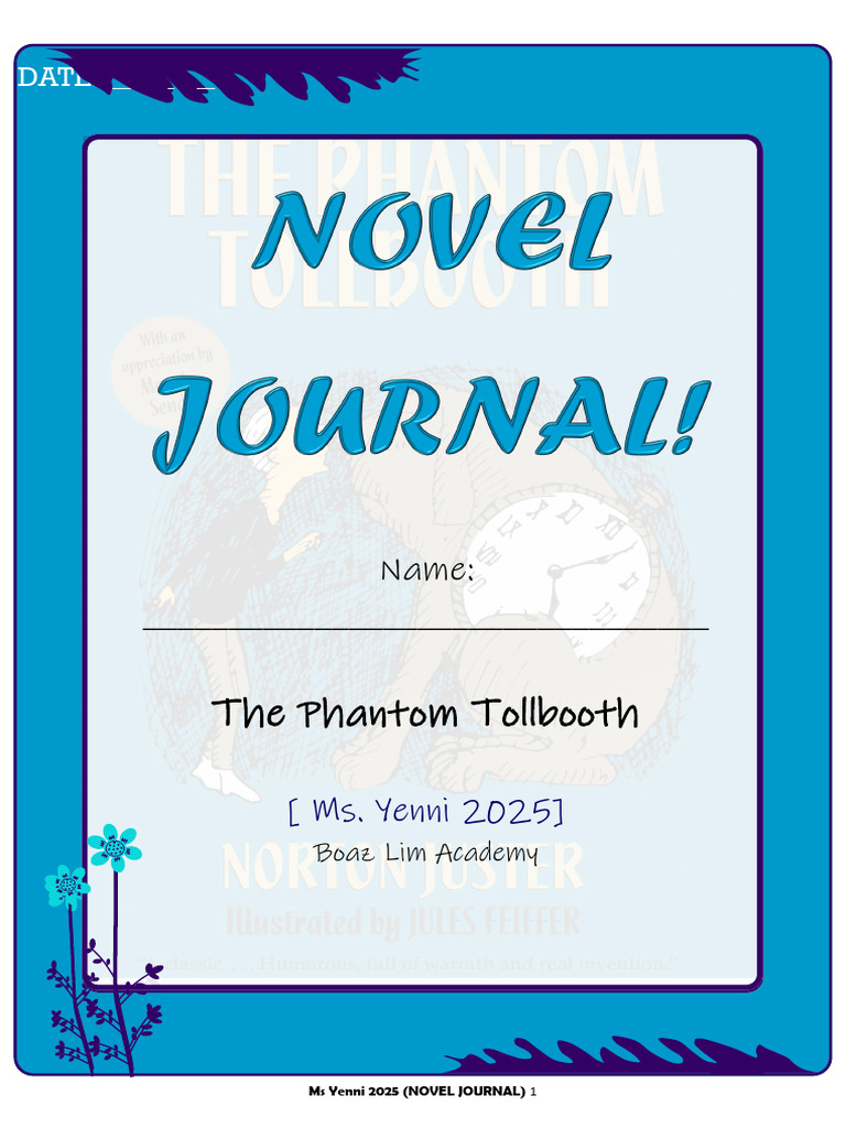 Novel Journal The Phantom TollBooth | PDF