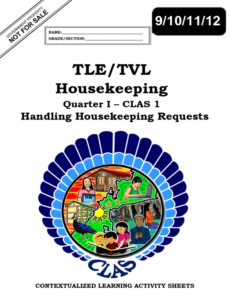 CLASS 1 - Q1-CLAS1 TLE-TVL_HE(Housekeeping)9-12_Q1__CLAS1_ Handling ...