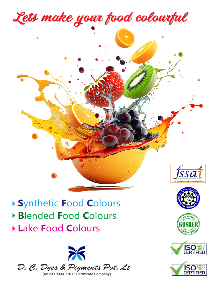 Food Colour Shade Card - DCD | PDF