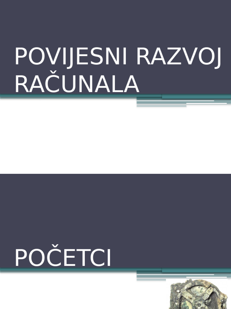 Povijesni Razvoj Racunala | PDF