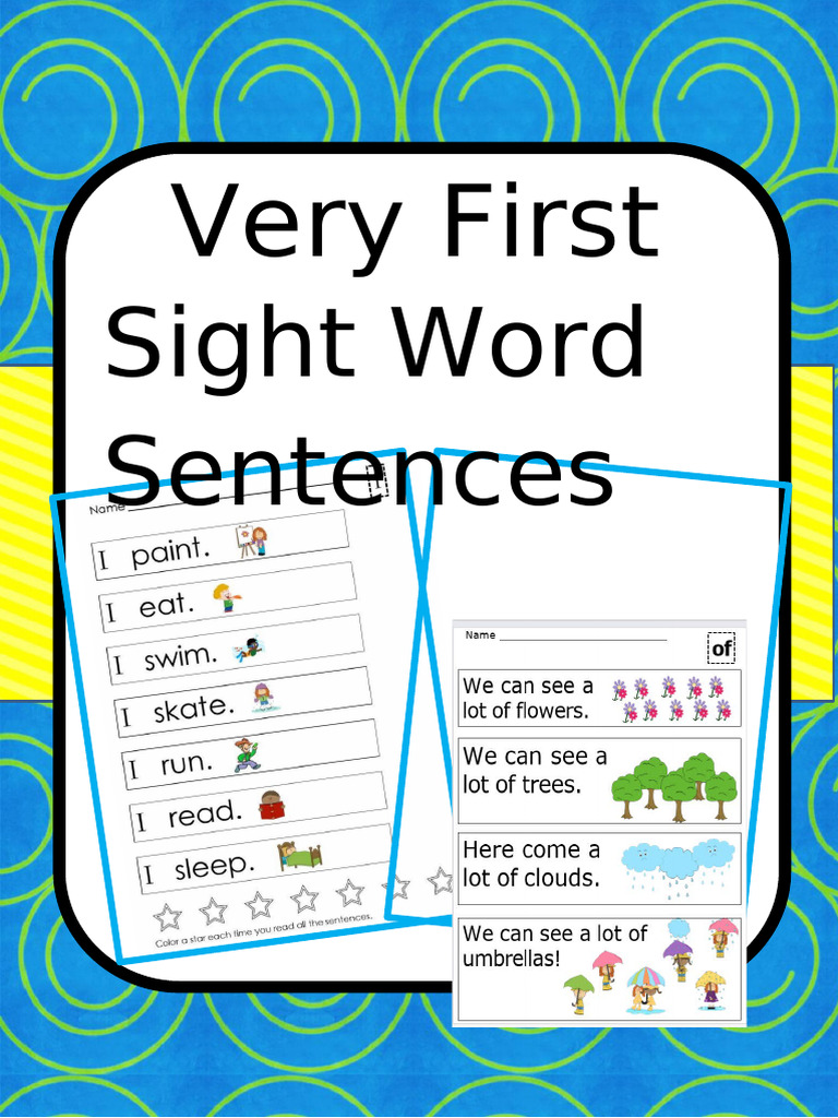 Very First Sight Word Sentences - Compress | PDF