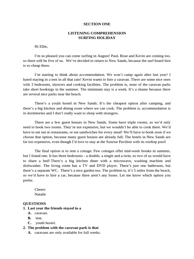 English Graduation Exam Sample2 | PDF | Cuisine | Asian Cuisine