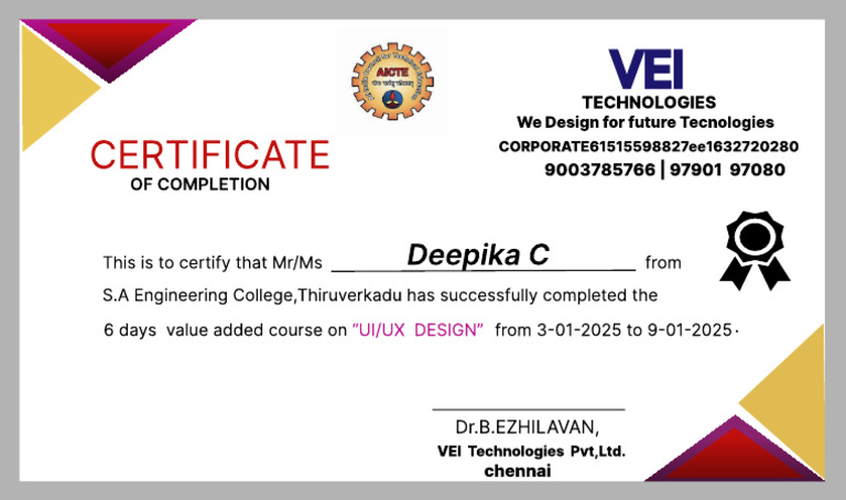 Design Certificate | PDF