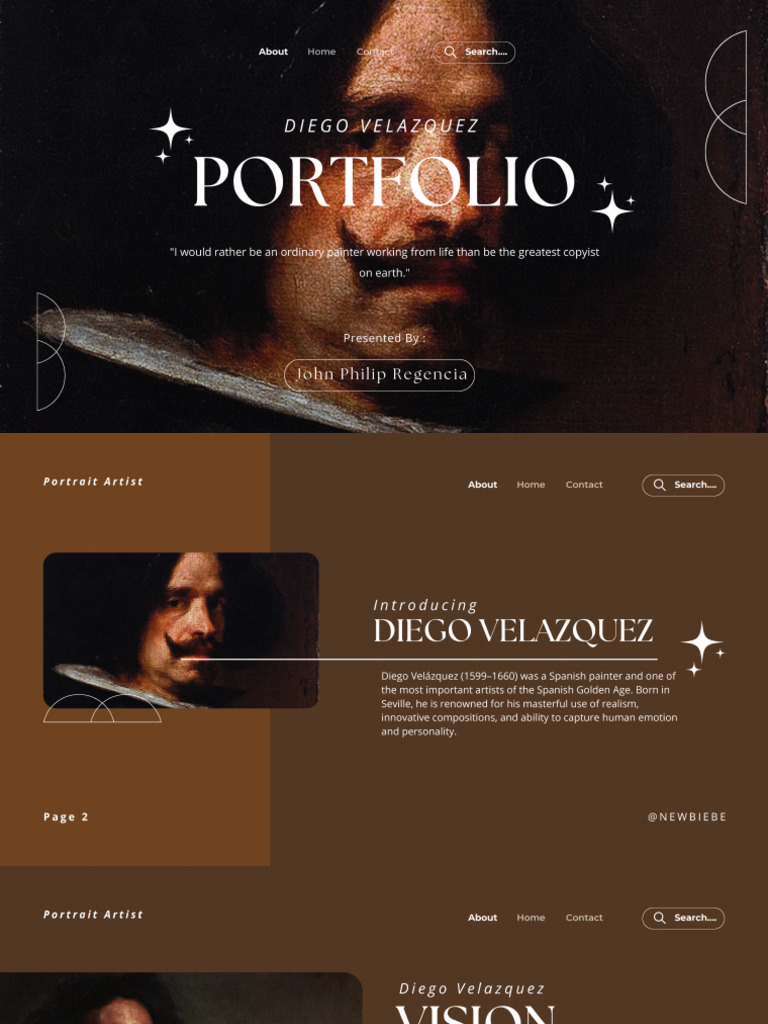 Diego Velazquez | Artist Portfolio - Neoclassical Art | PDF